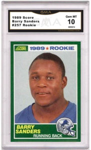 Barry Sanders Rookie Cards Value and Autographs – GMA Grading, Sports ...