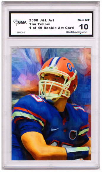 Tim Tebow rookie card Gators – GMA Grading, Sports Card Grading